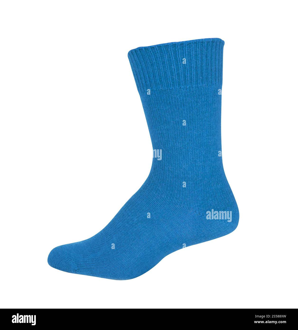 blue sock isolated on white background Stock Photo - Alamy