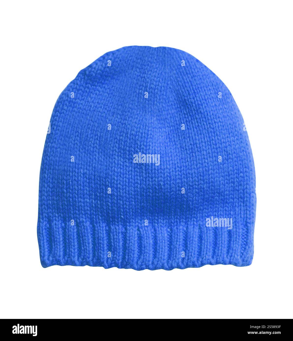 blue wool hat isolated on white background Stock Photo - Alamy