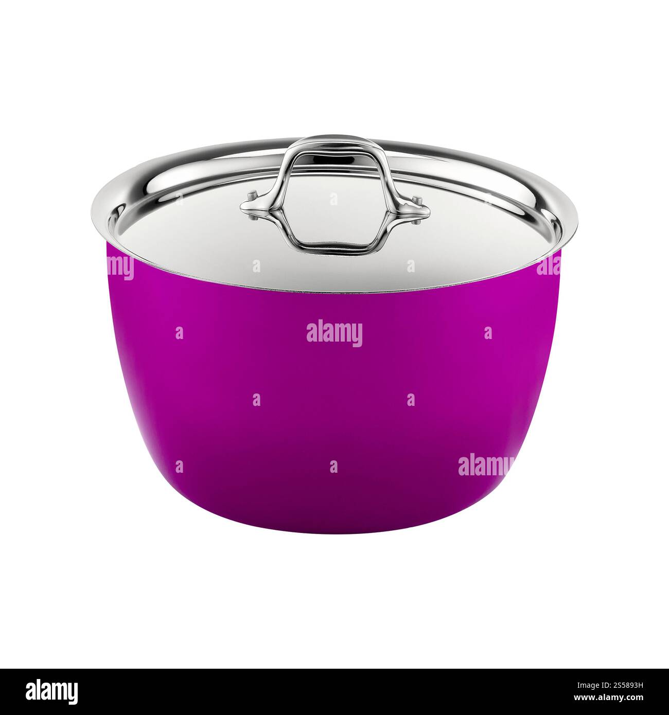 stainless steel cooking pot isolated Stock Photo - Alamy