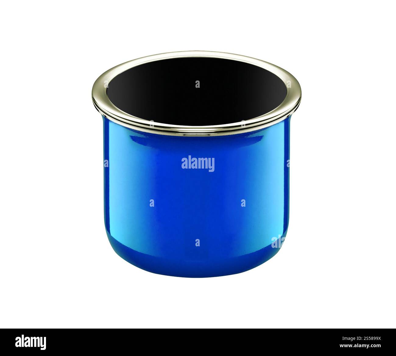Blue cooking pot pan isolated Stock Photo - Alamy