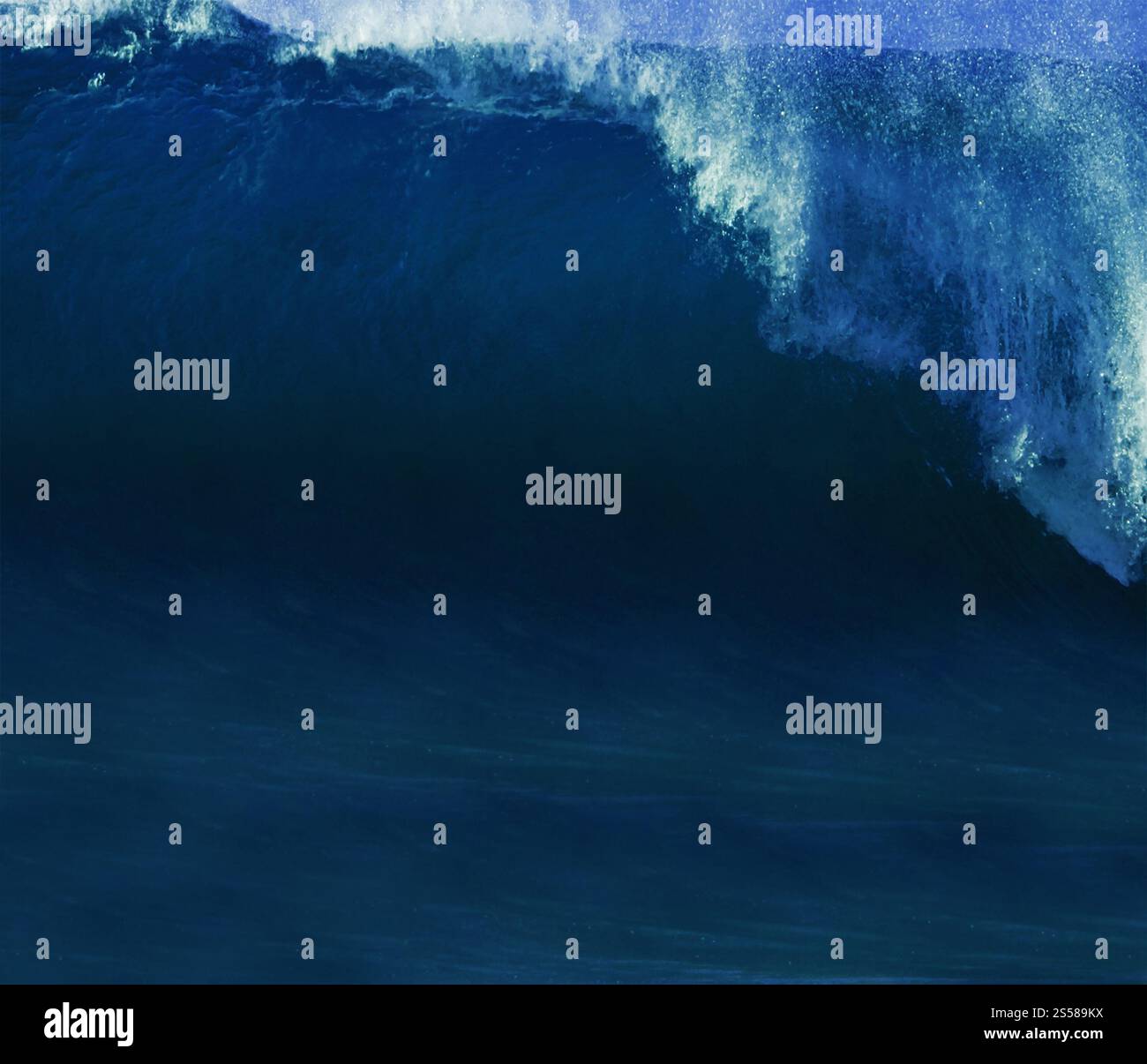 Blue Ocean Wave Stock Photo - Alamy