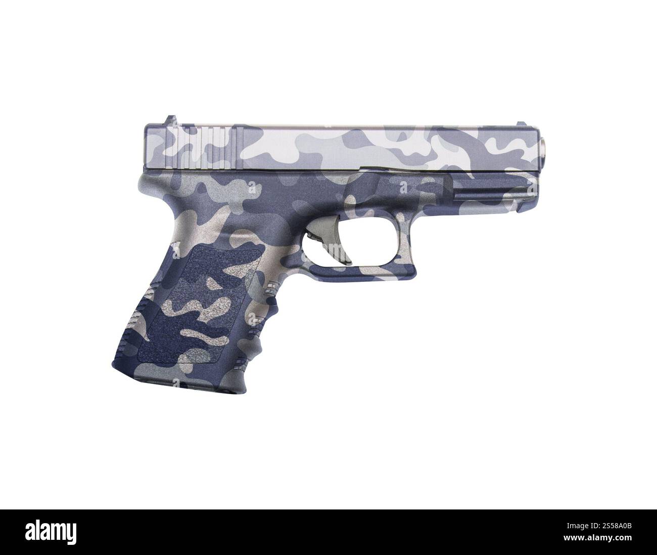 Glock automatic 9mm handgun pistol isolated Stock Photo - Alamy