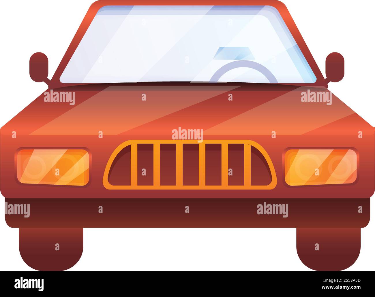 Front pickup icon. Cartoon of front pickup vector icon for web design ...