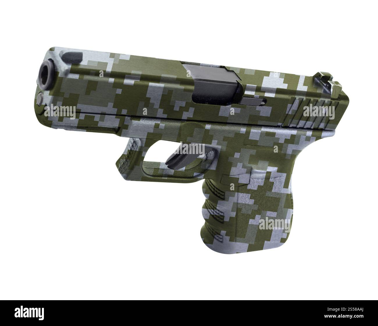 Glock automatic 9mm handgun pistol isolated Stock Photo - Alamy