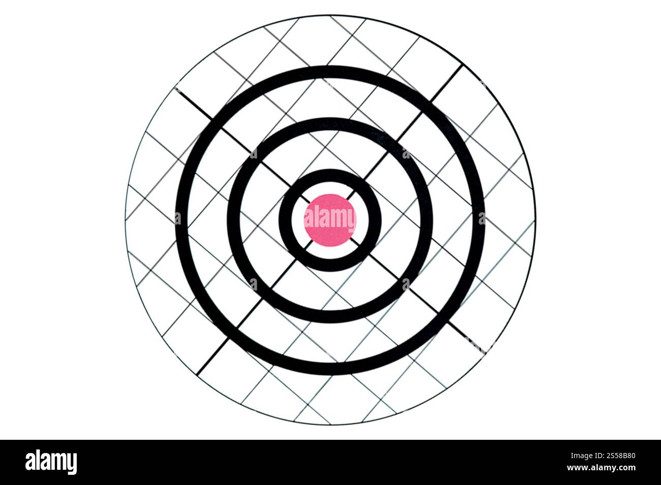 Paper target isolated on white Stock Photo - Alamy