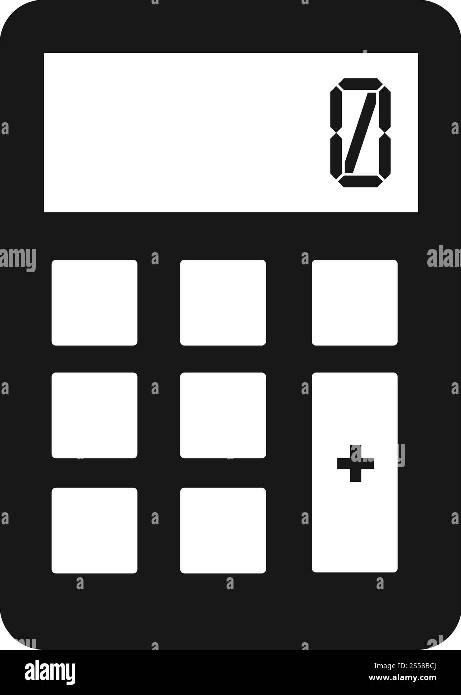 Money calculator icon. Simple illustration of money calculator vector ...