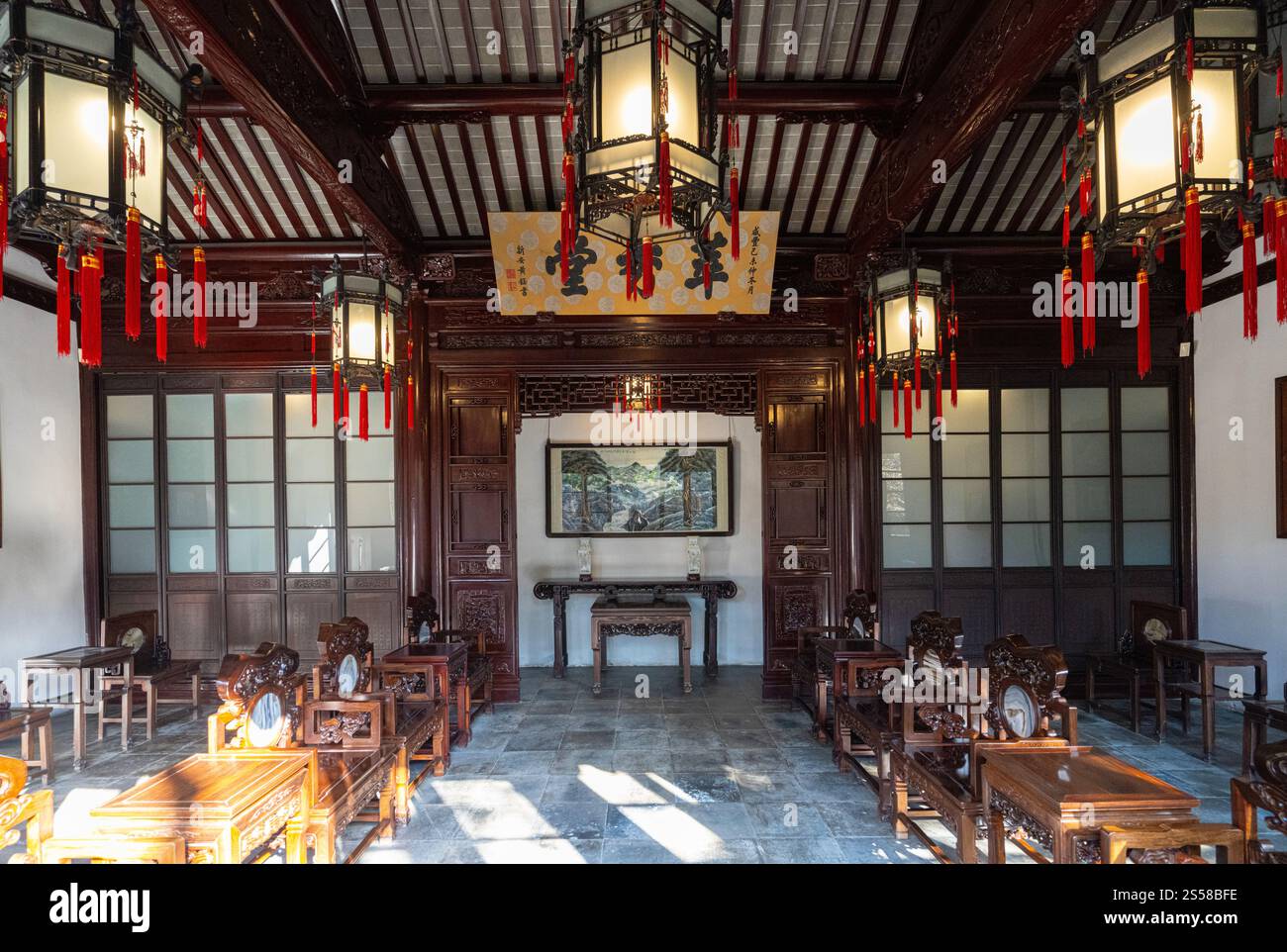 Shanghai, China. January 8, 2025. Internbal view of the architectures ...