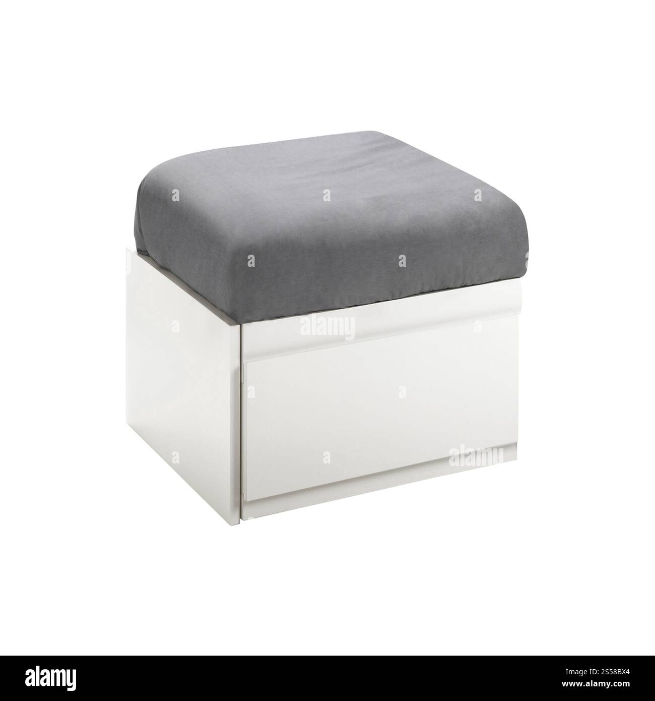 footstool isolated on white Stock Photo - Alamy