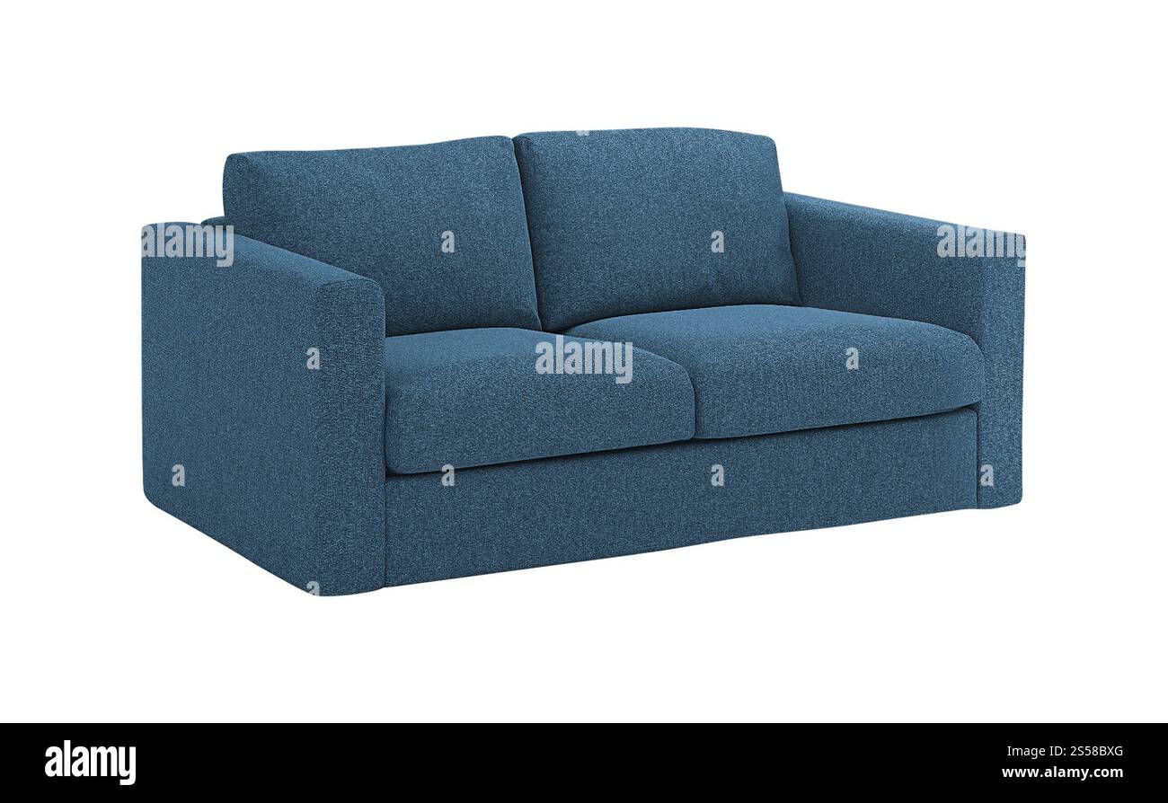 cozy blue sofa Stock Photo - Alamy