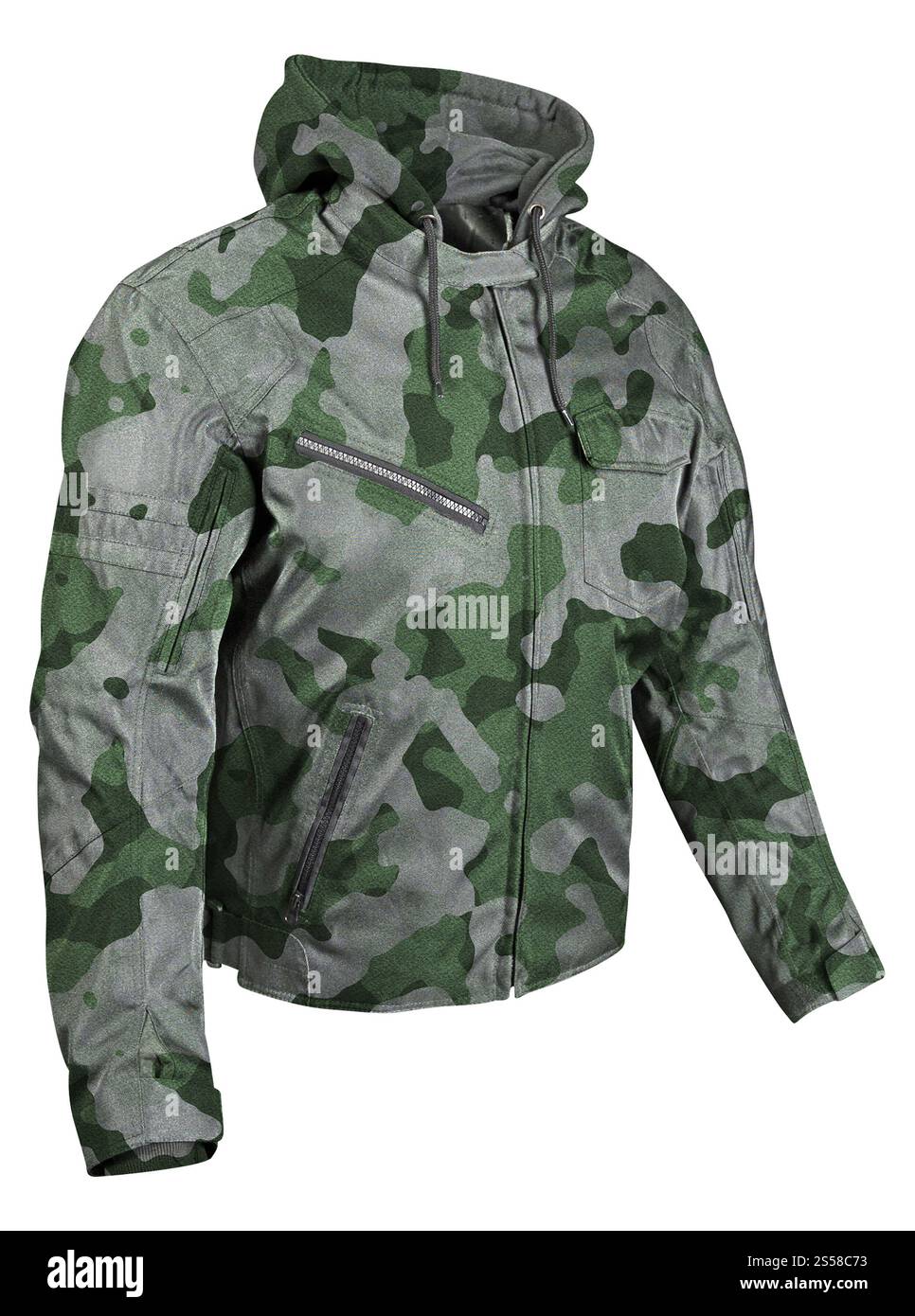 Military jacket on white Cut Out Stock Images & Pictures - Alamy