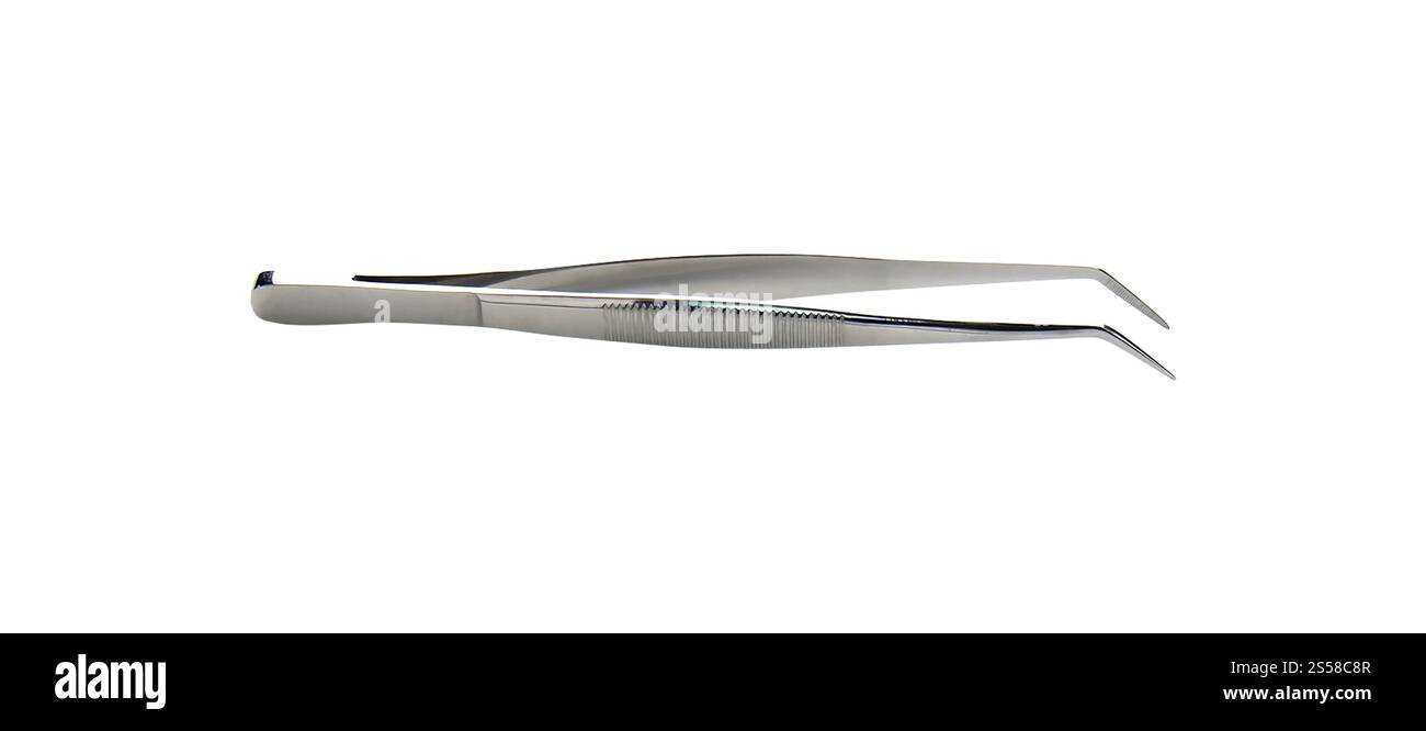 Medical forceps isolated Stock Photo - Alamy