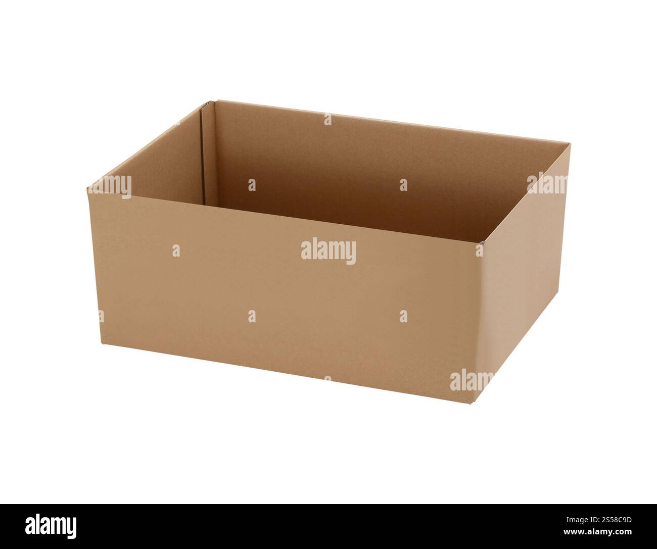 Open Packaging Box isolated on white Stock Photo - Alamy