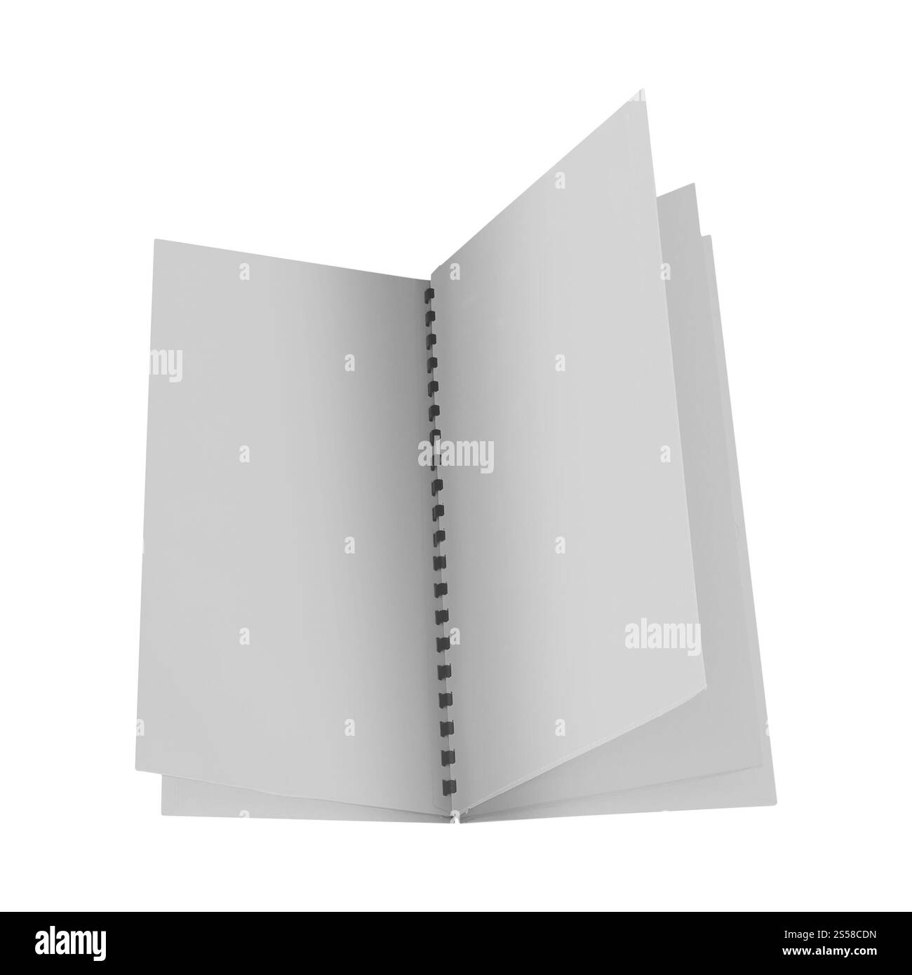 Notebook open empty paper Black and White Stock Photos & Images - Alamy