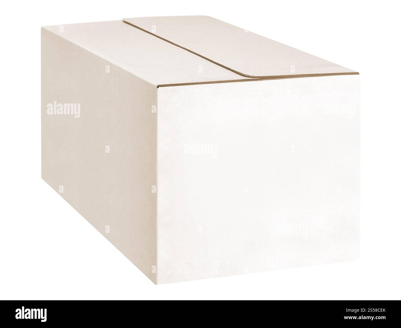 cardboard box isolated on white Stock Photo - Alamy