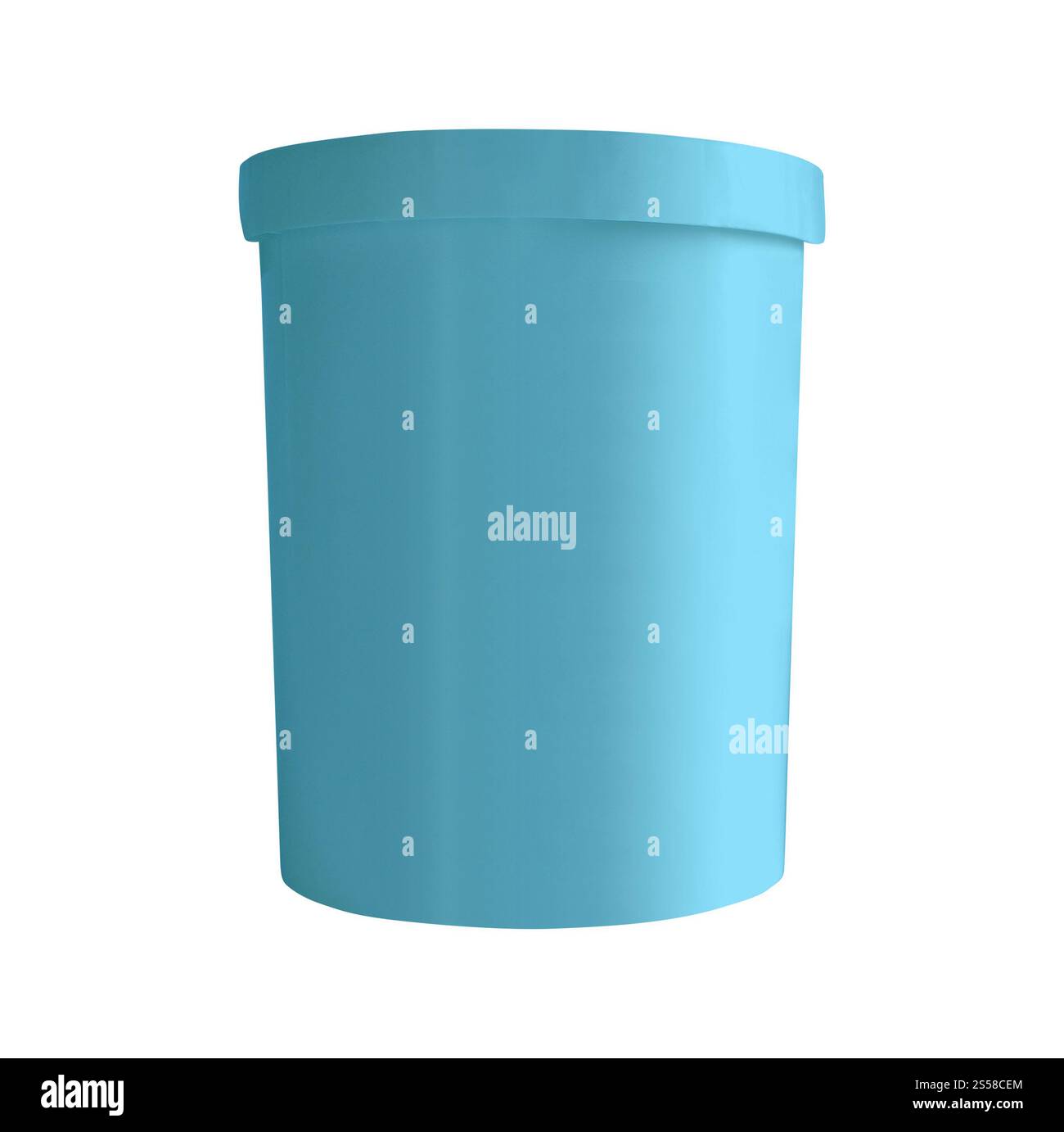 Blue bucket isolated on white Stock Photo - Alamy