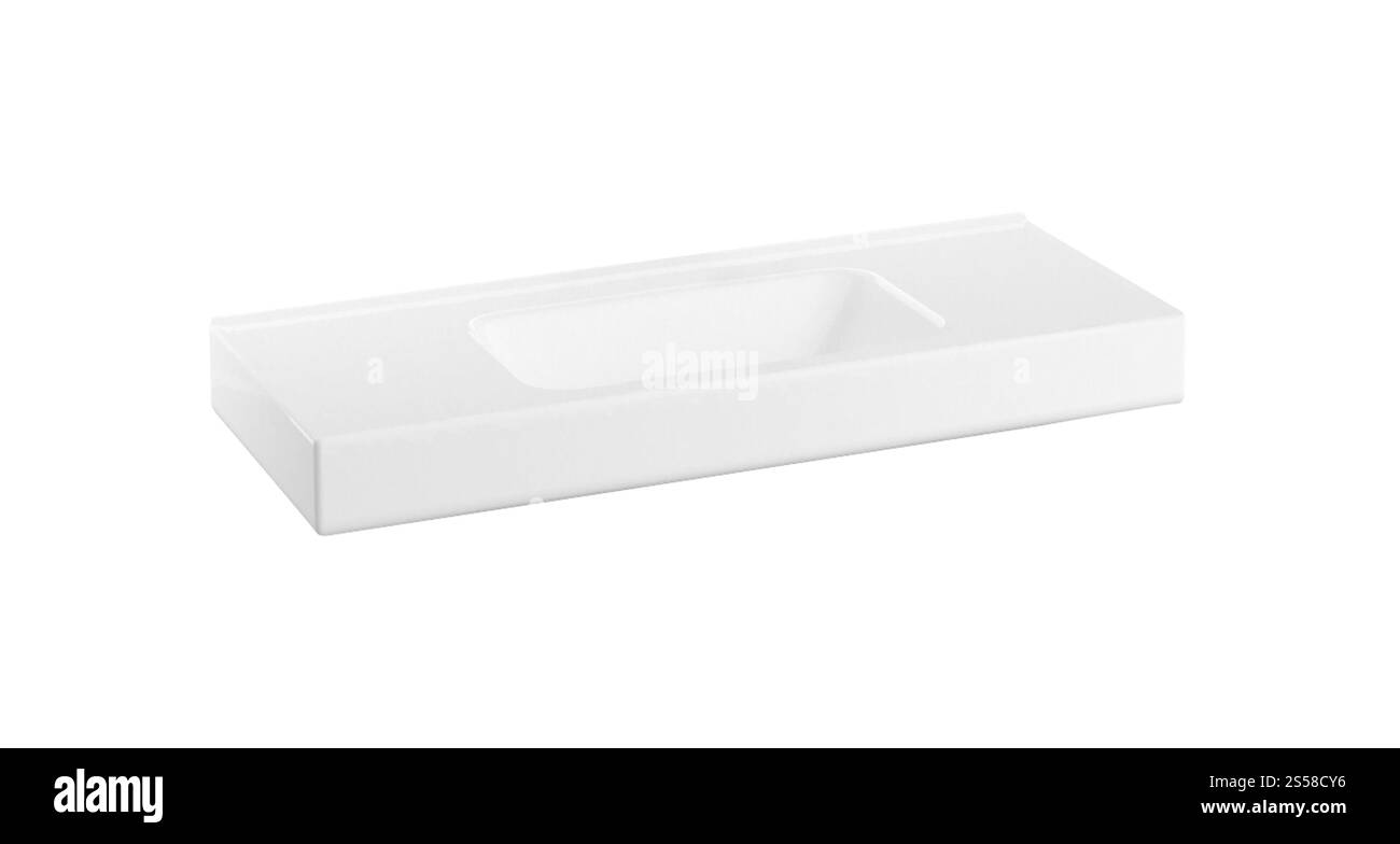 White sink isolated Stock Photo - Alamy