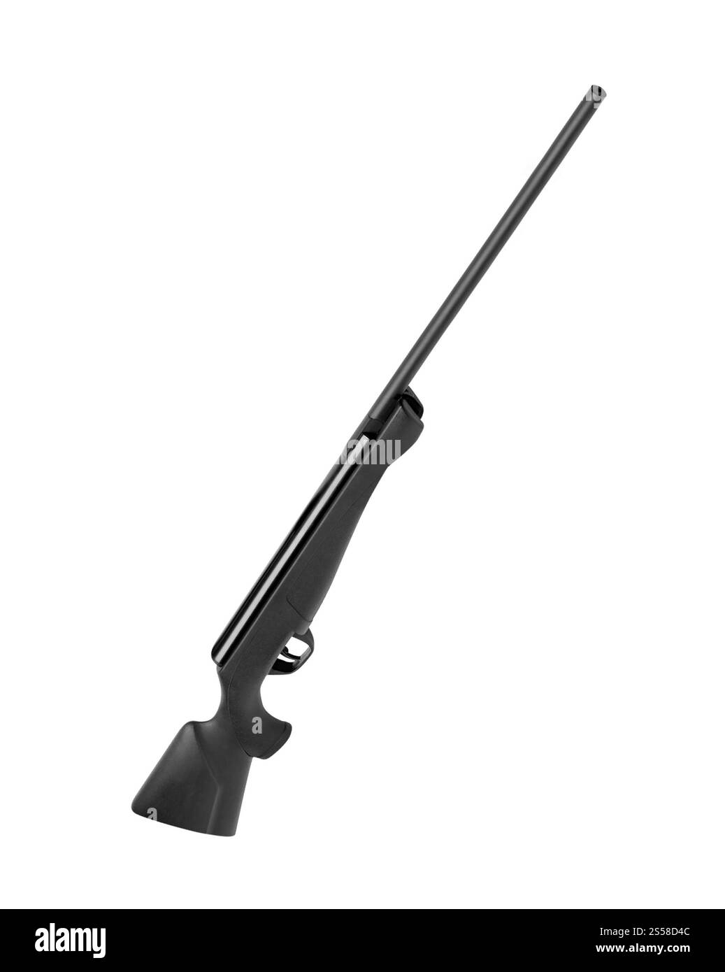 Bolt rifle isolated on white Stock Photo - Alamy