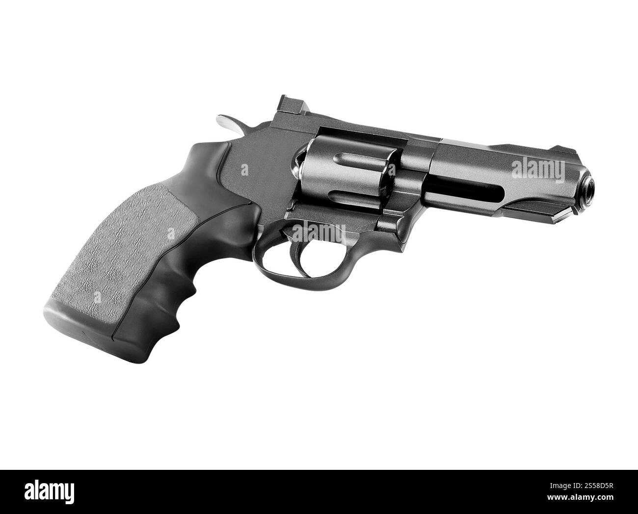 Revolver on white background Stock Photo - Alamy