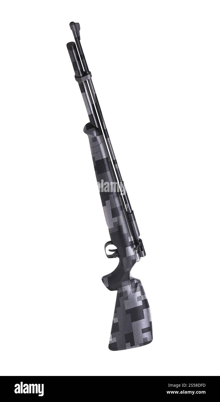 Bolt rifle isolated Stock Photo - Alamy