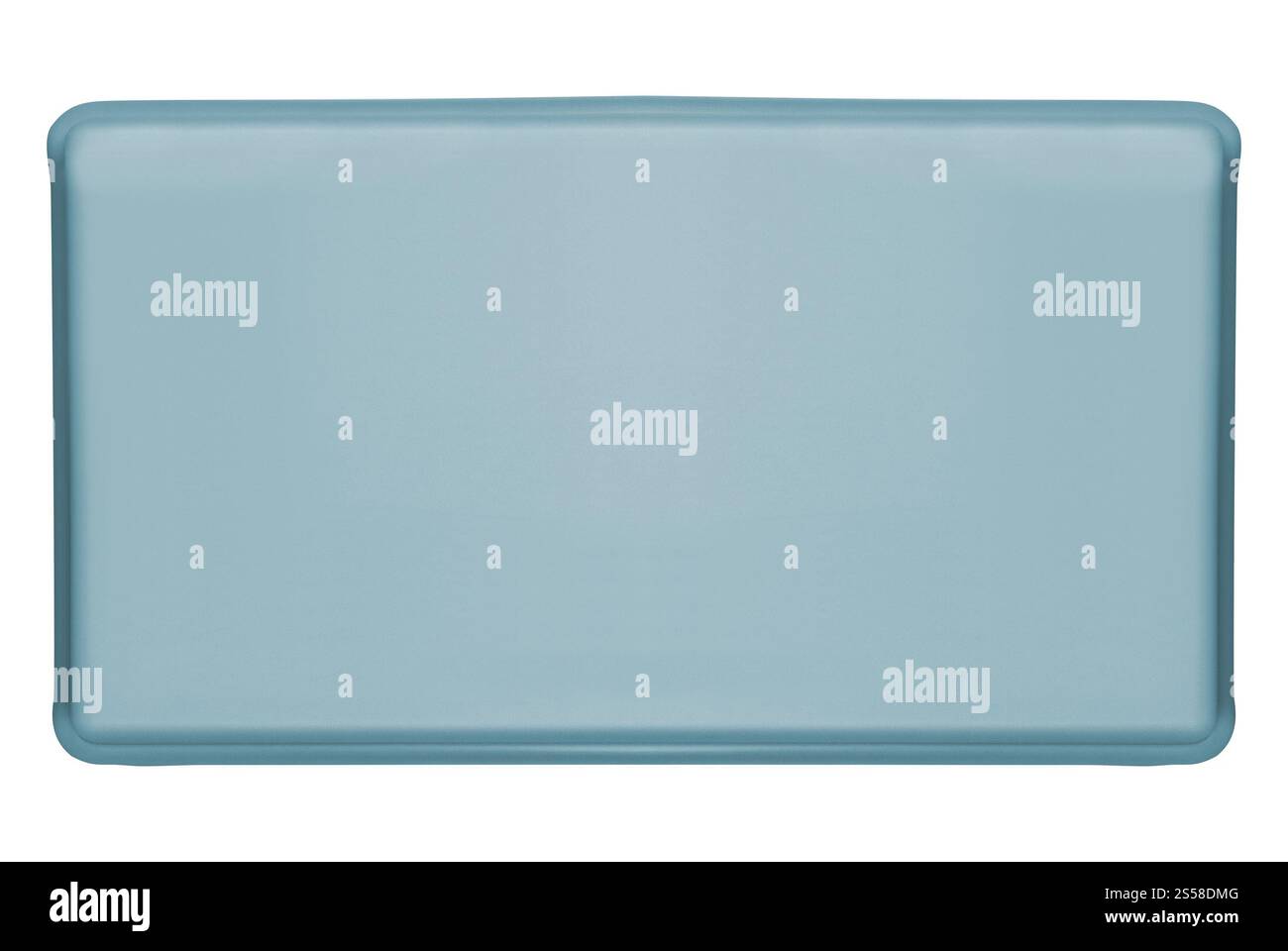 blue plastic box isolated on white Stock Photo - Alamy
