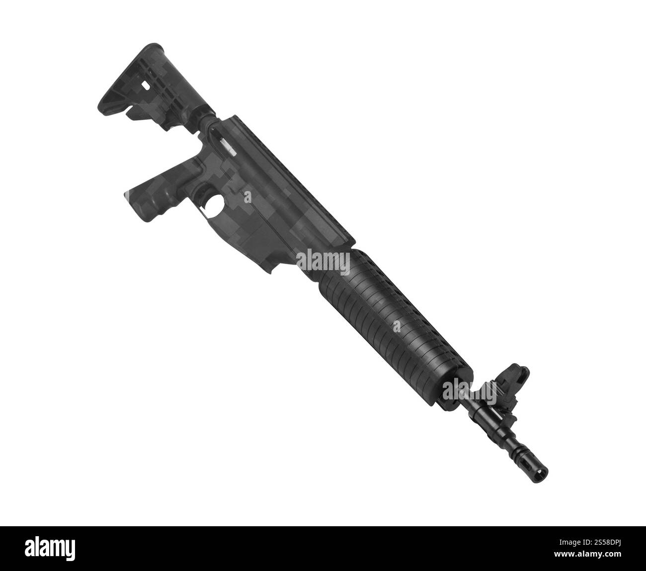 rifle M4 isolated on white Stock Photo - Alamy