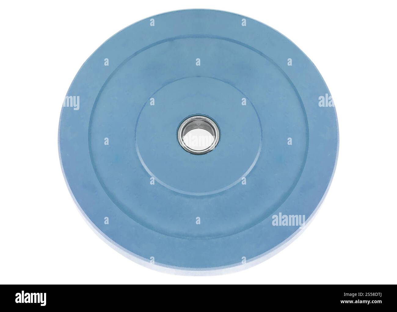 blue dumbbell weight isolated on white Stock Photo - Alamy