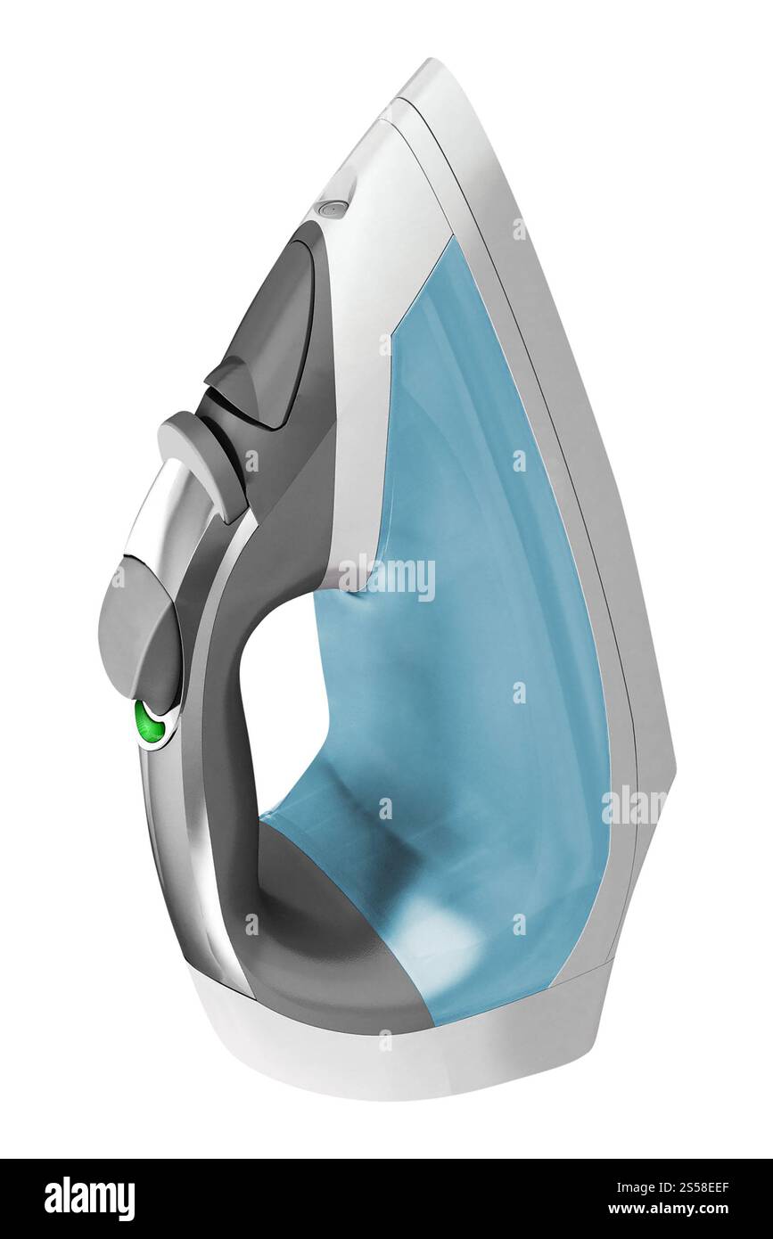 electric iron isolated on white background Stock Photo - Alamy