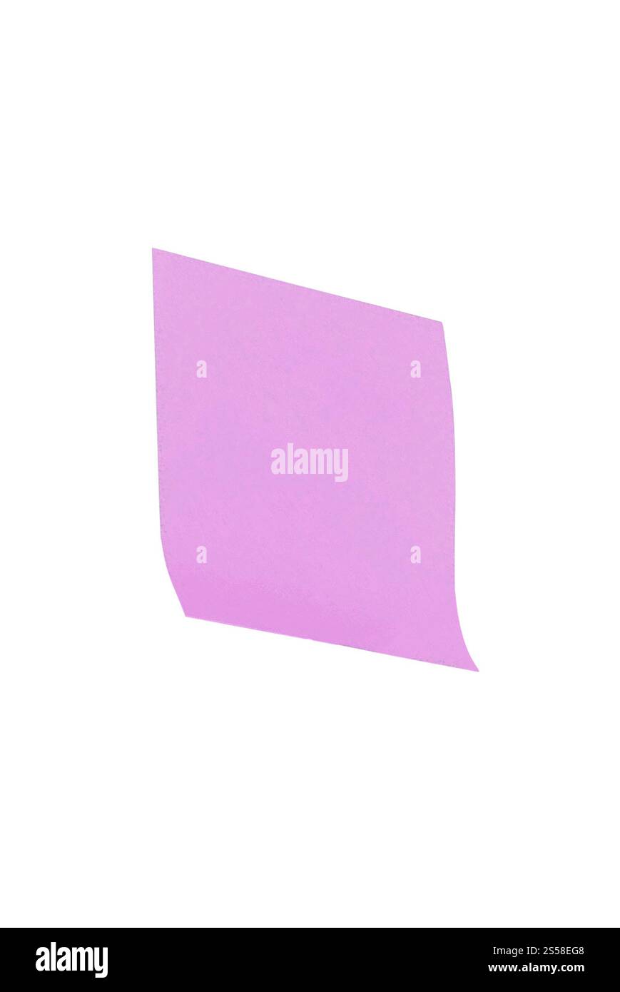 Pink sticky note on Cut Out Stock Images & Pictures - Alamy