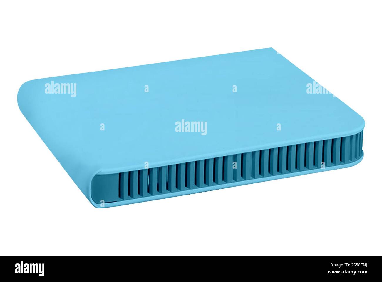 blue router isolated on white Stock Photo - Alamy