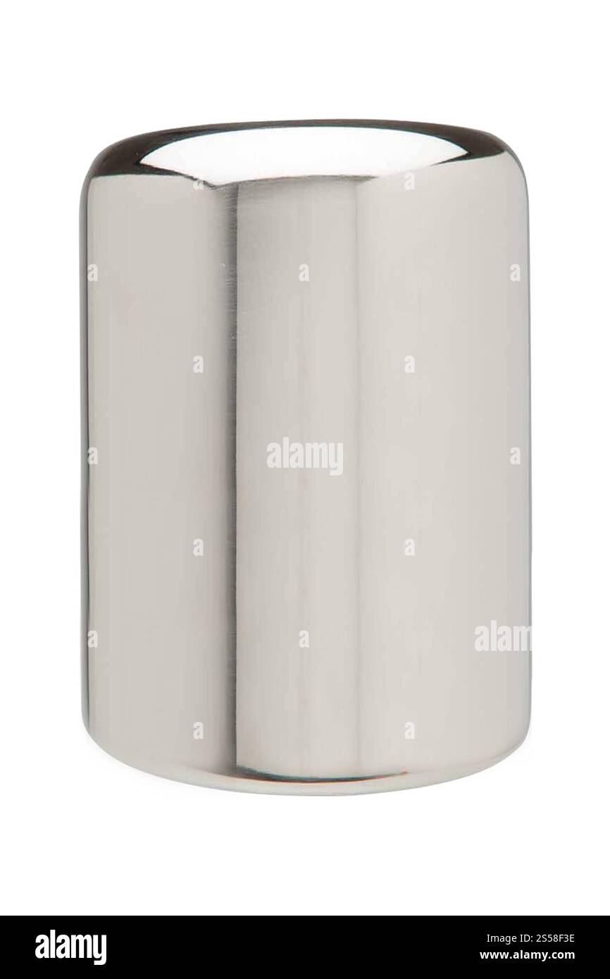metal cylinder isolated on white Stock Photo - Alamy