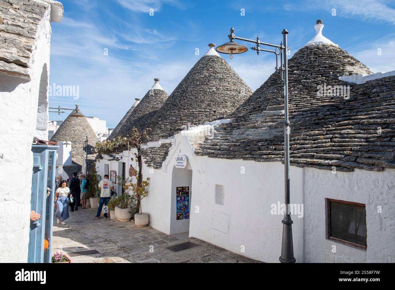 The Trulli town of Alberobello in Bari, Puglia Italy Europe EU Stock ...