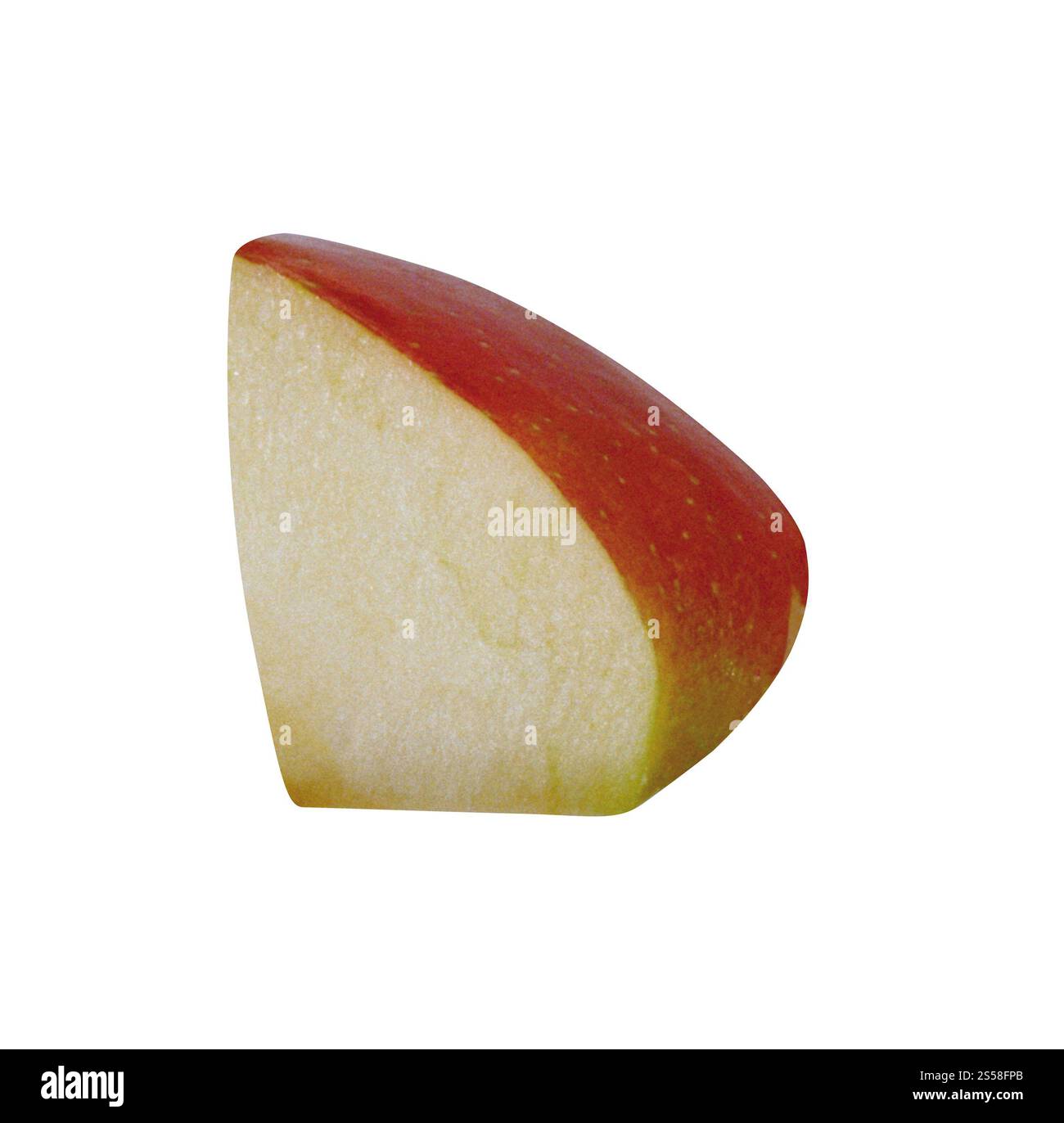 apple fruit slice isolated on white Stock Photo - Alamy