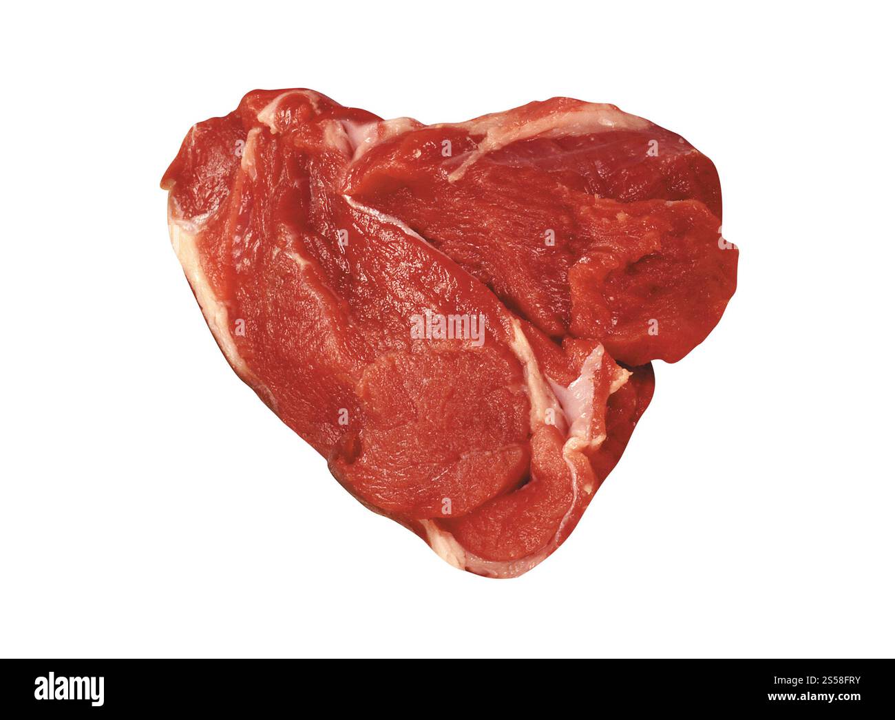 Butcher cutting fresh meat Cut Out Stock Images & Pictures - Alamy