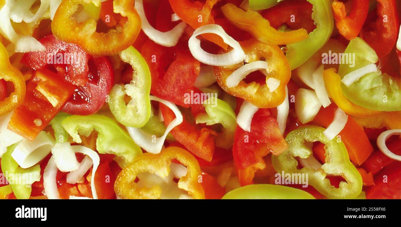 sweet Bulgarian pepper background Stock Photo - Alamy
