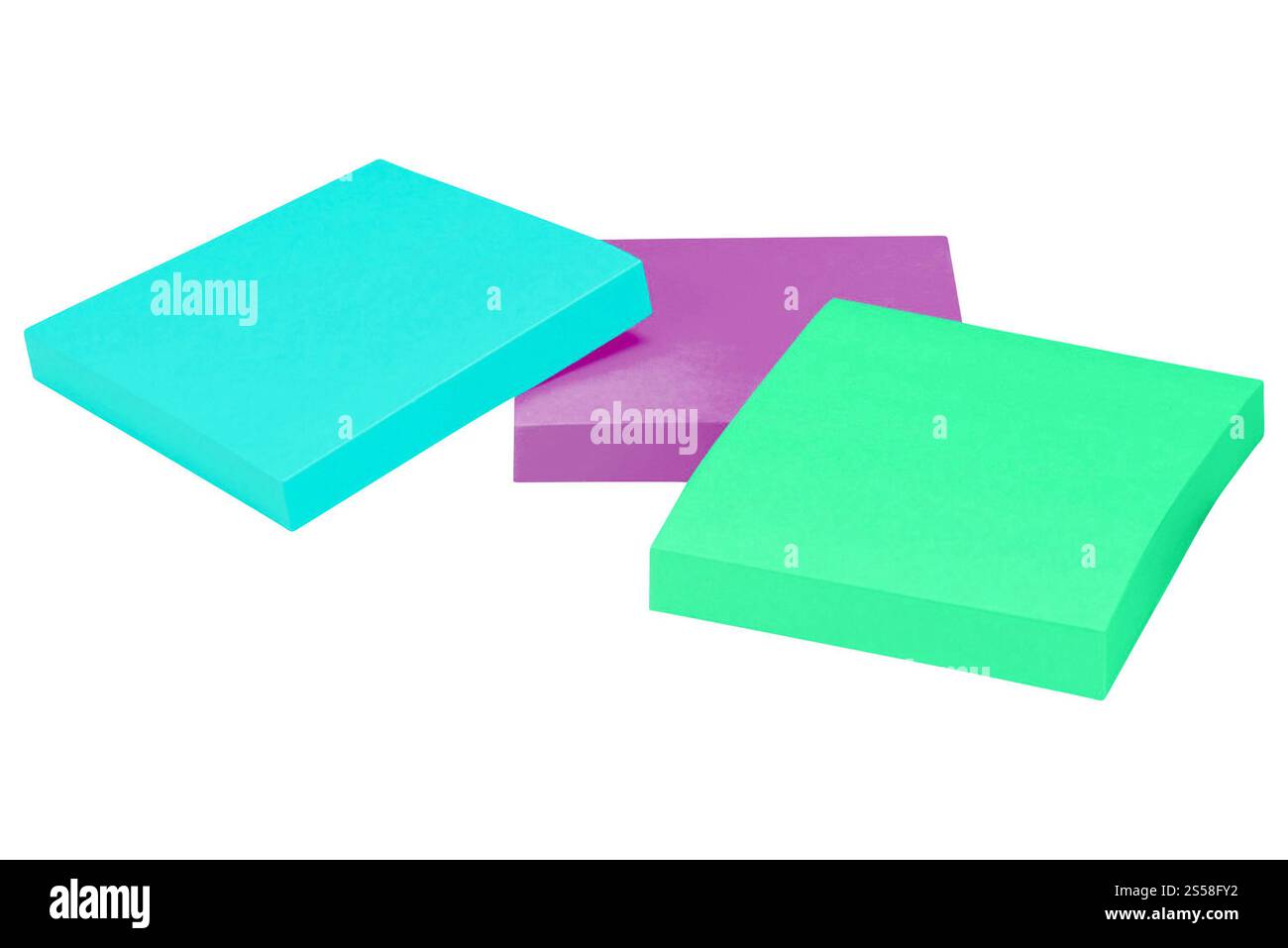 colorful post-it notes isolated on white Stock Photo - Alamy