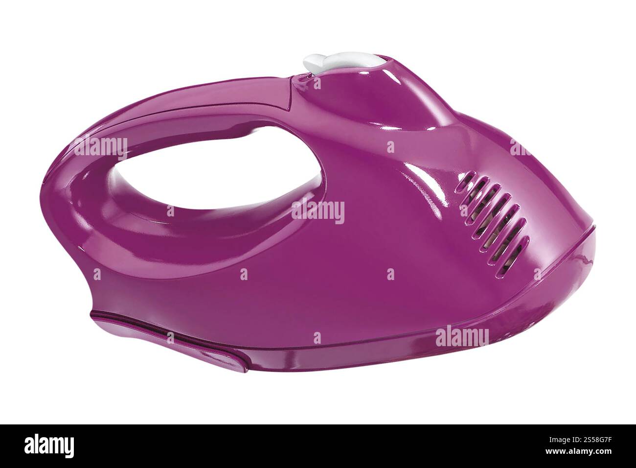 purple kitchen mixer isolated on white Stock Photo - Alamy