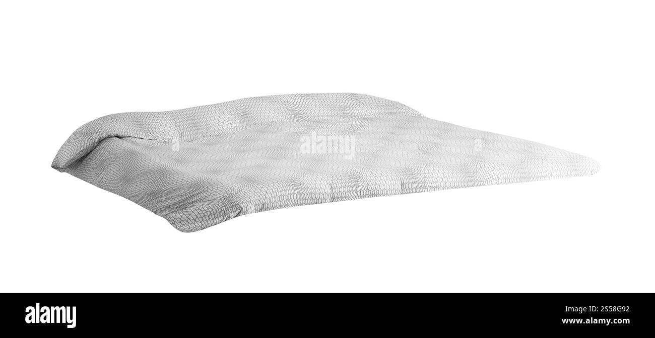 Quilt isolated on white background Stock Photo - Alamy