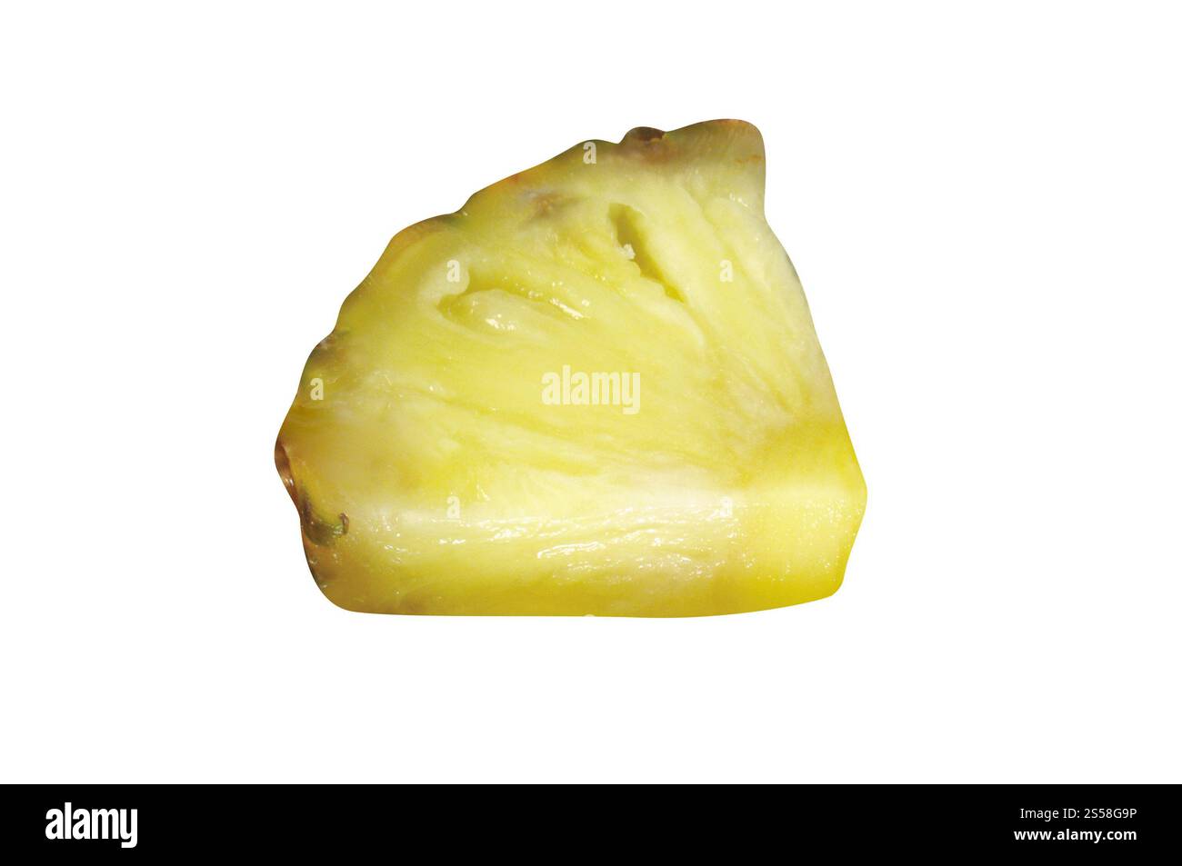 Pineapple tropical fruit slice isolated Stock Photo - Alamy