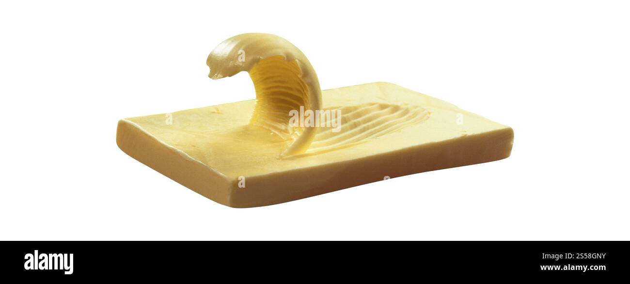 butter on white background Stock Photo - Alamy