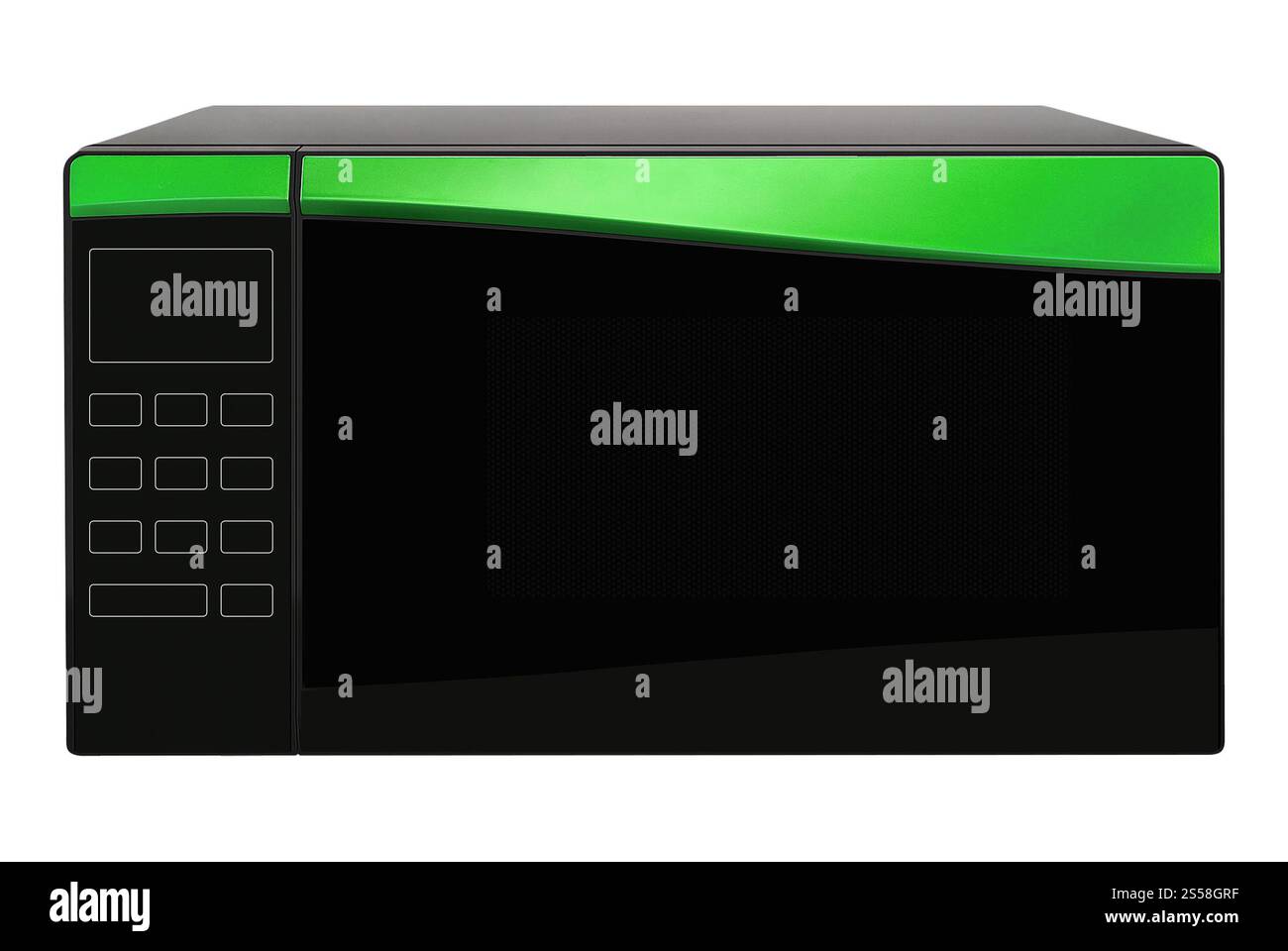 green microwave oven isolated Stock Photo - Alamy