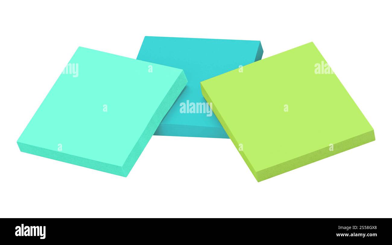 colorful blank post-it notes isolated Stock Photo - Alamy