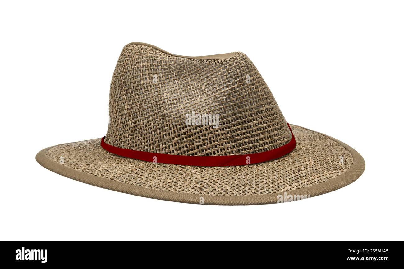 Straw fedora panama hat hi-res stock photography and images - Alamy