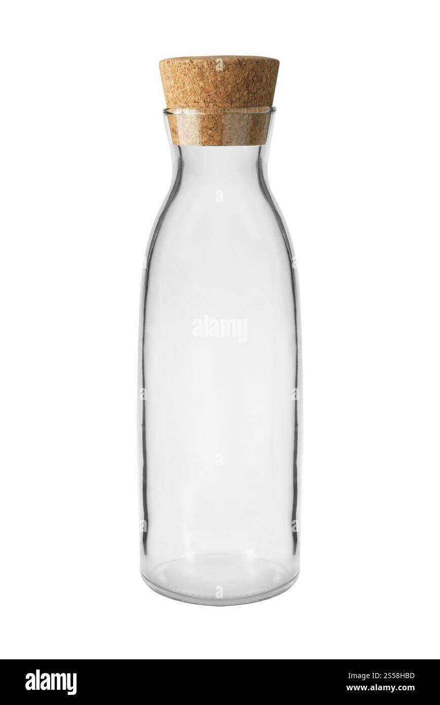 Empty clear liquor bottle Cut Out Stock Images & Pictures - Alamy