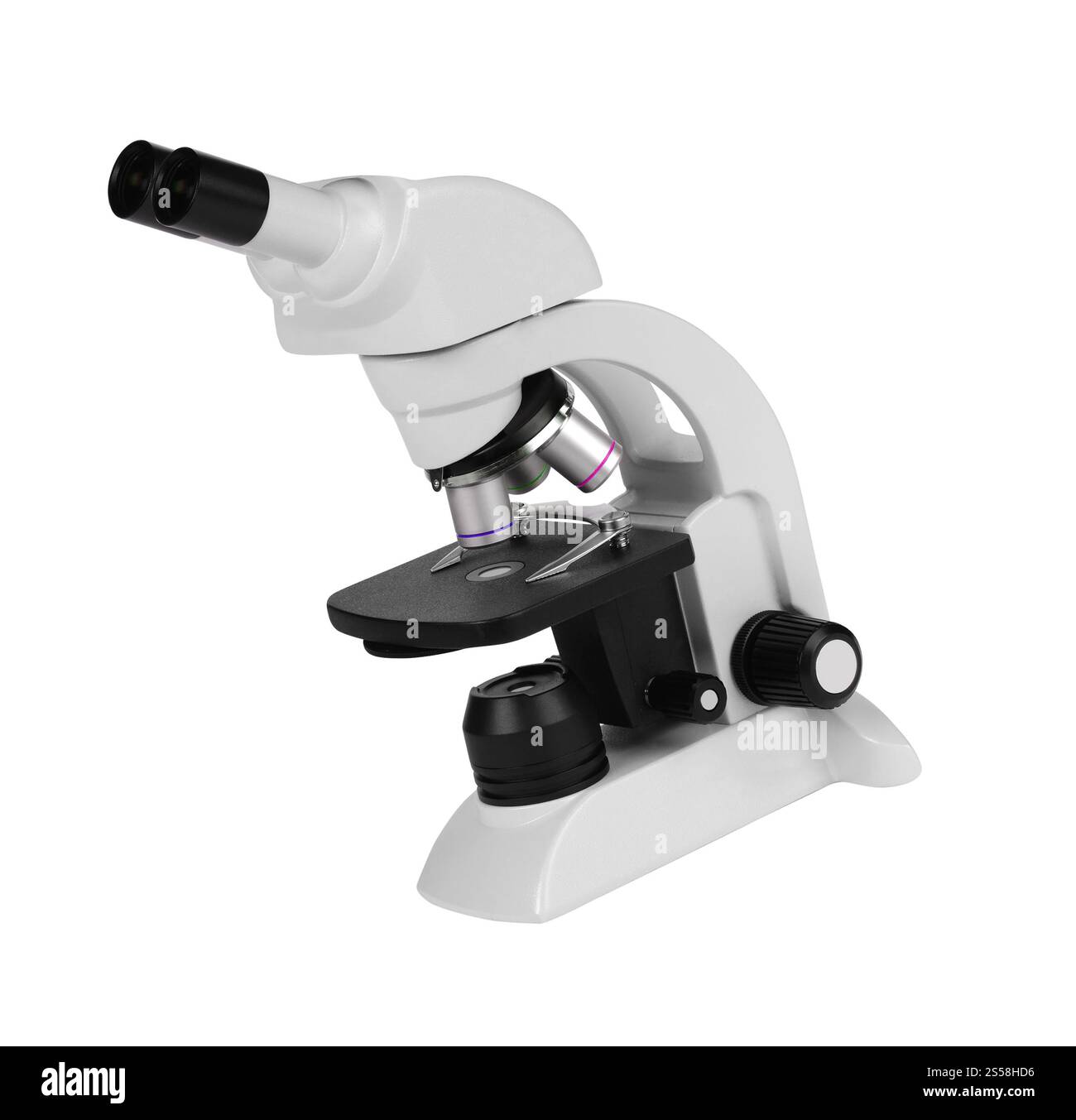 Microscope isolated on white background. Microscope isolated on white ...