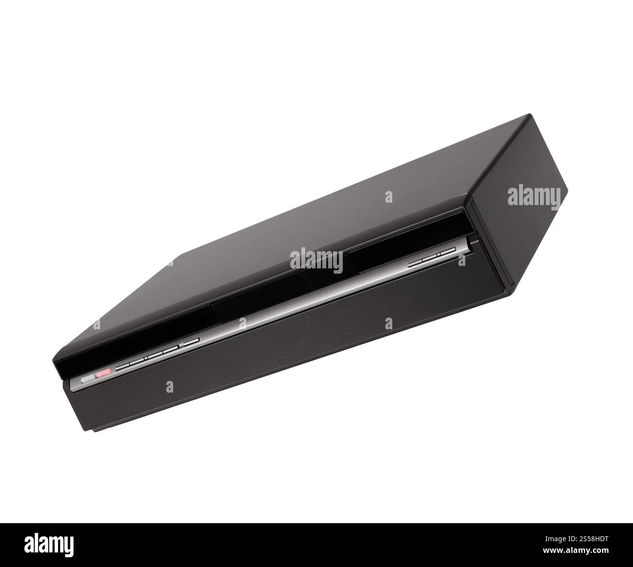 Old video cassette recorder on the white background. Old video cassette ...