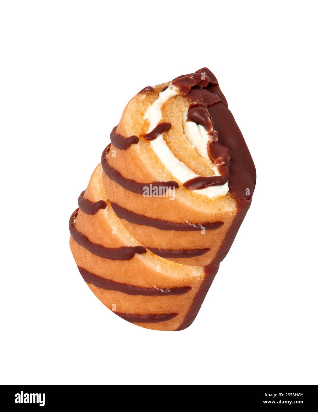 Orange Jam Roll isolated on the white background. Orange Jam Roll ...