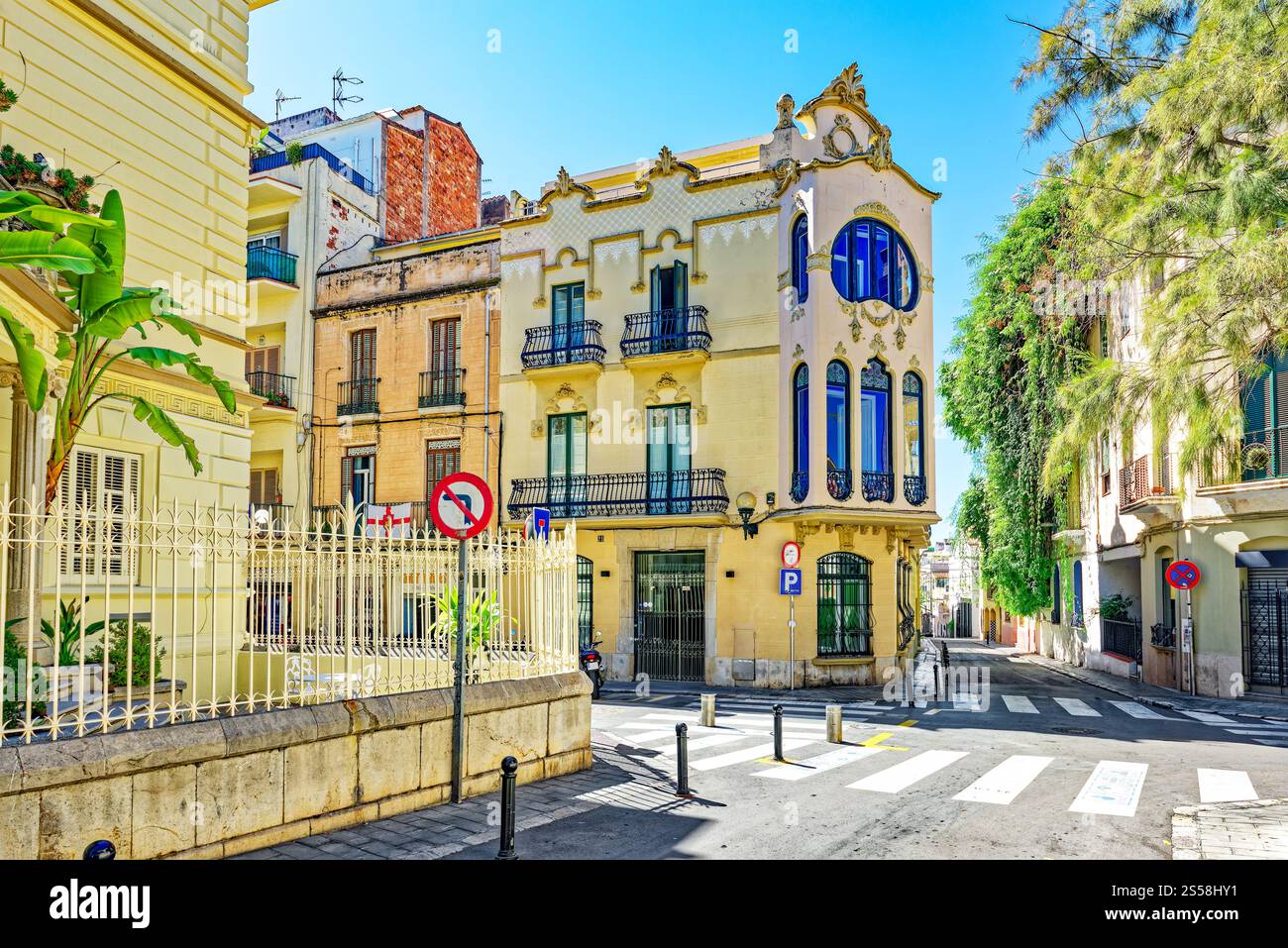 Sitges.Casa Manuel Planas, examples of americano architecture. Spain ...