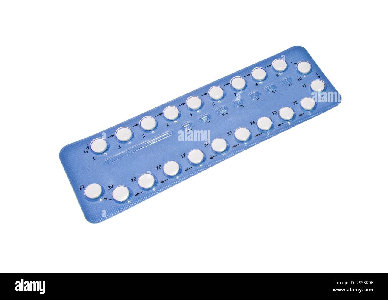 Birth Control Pills isolated on white background. Birth Control Pills ...