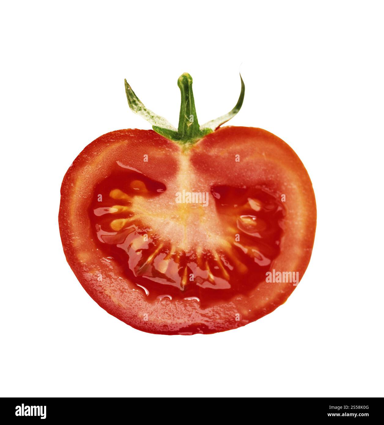 slice of tomato isolated on white. slice of tomato Stock Photo - Alamy