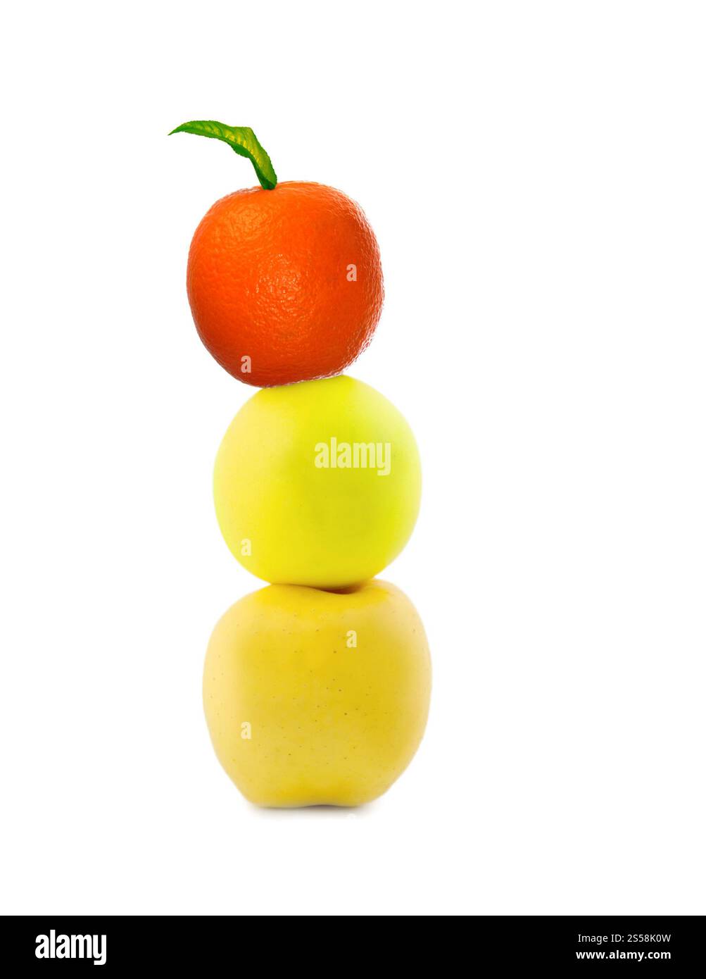 balance dieting apples with orange. apples and orange Stock Photo - Alamy